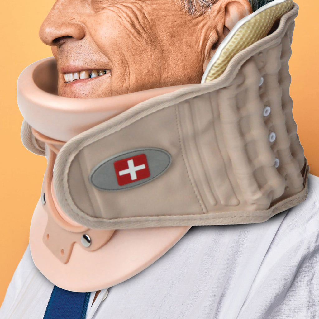 Neck Traction Air Decompression Support Brace Cervical Collar Hand Pum ...