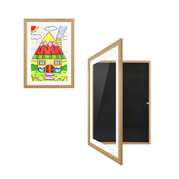 A3 Paper Storage Hanging Wooden Photo Frame Artwork Display – Simply ...