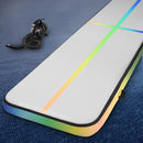 5M Air Track Gymnastics Tumbling Exercise Mat with Pump Inflatable Col ...