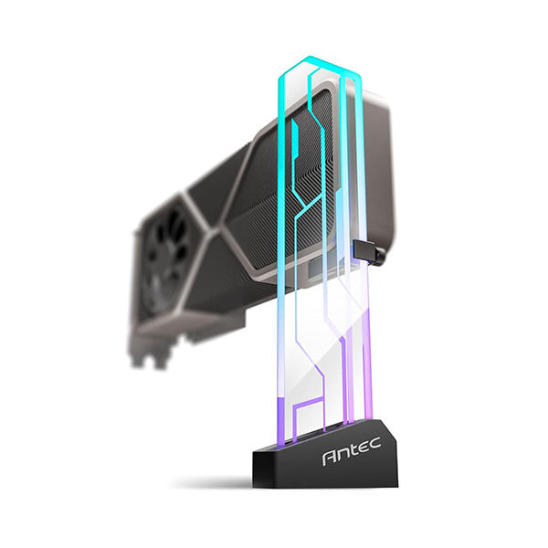 Antec Rgb Gpu Support Bracket Graphics Card Holder Rgb Black – Simply ...