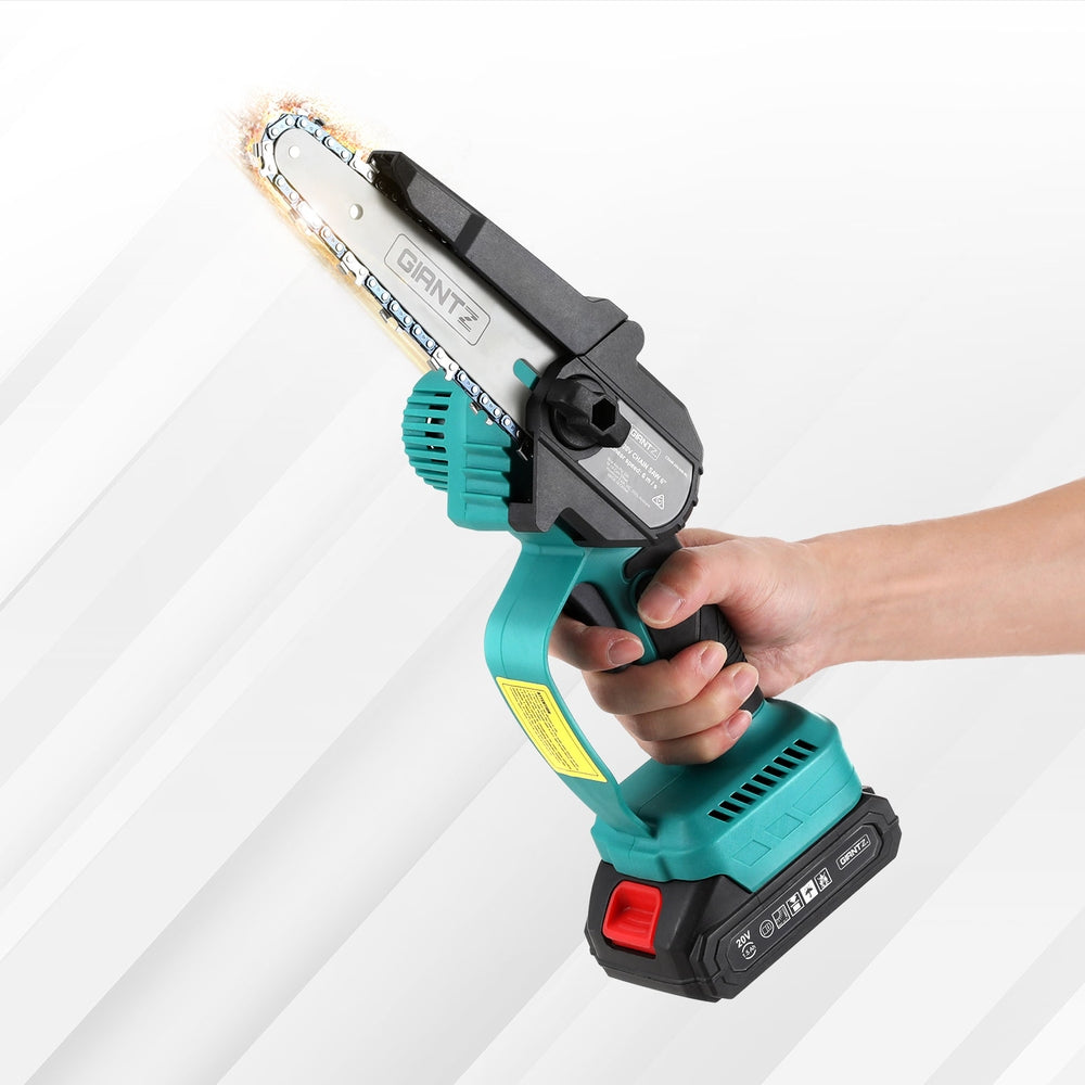 6" Mini Cordless Electric Chainsaw Rechargeable Wood Cutter – Simply ...