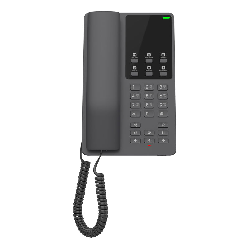 Grandstream GHP621W Desktop Hotel SIP IP Phone w/ built-in WiFi - Blac ...