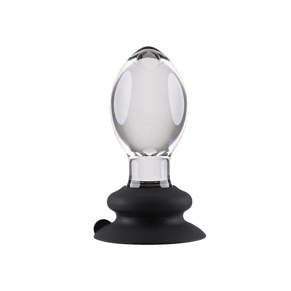 Gender X Crystal Ball Clear Glass Butt Plug With Suction Base – Simply ...