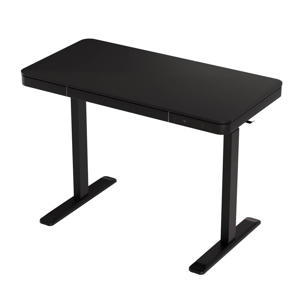 Standing Desk Motorised Electric Motor Drawer 120CM Black – Simply ...