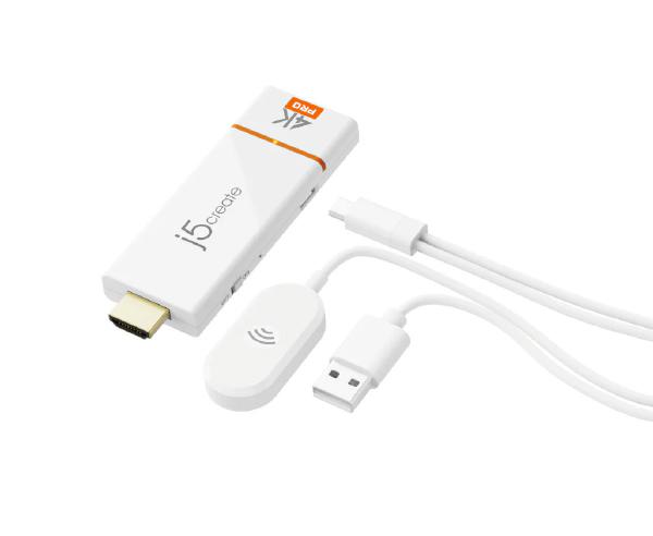 J5create JVAW76PRO ScreenCast 4K Wireless Display Adapter - Cast Lapto ...