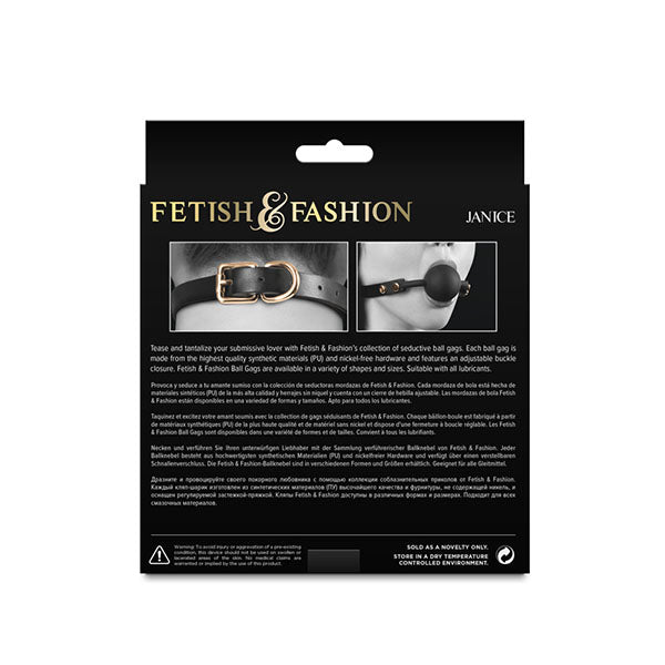 Fetish And Fashion Janice Black Mouth Restraint – Simply Wholesale