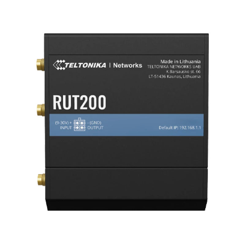 Teltonika RUT200 Industrial 4G/LTE WiFi Cellular Router with Digital I ...