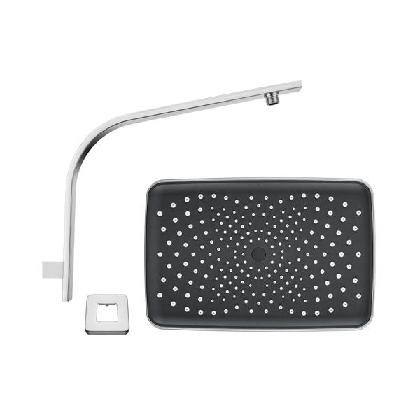 Rain High Pressure Shower Head Large Rectangle Swivel Overhead – Simply ...