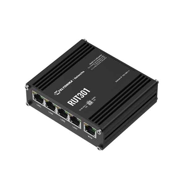 Teltonika Rut301 Industrial Ethernet Router Rugged 5 Ethernet Ports ...