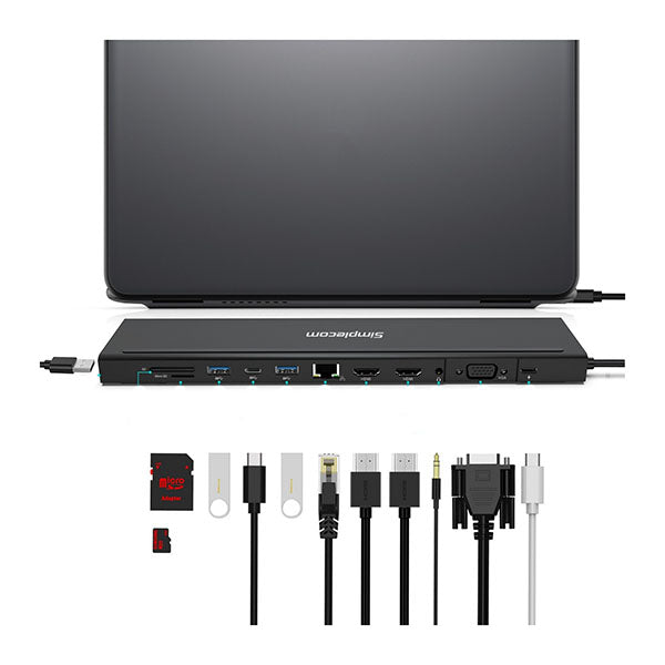 Simplecom Chn622 Usb C 12In1 Multiport Docking Station Laptop Stand ...
