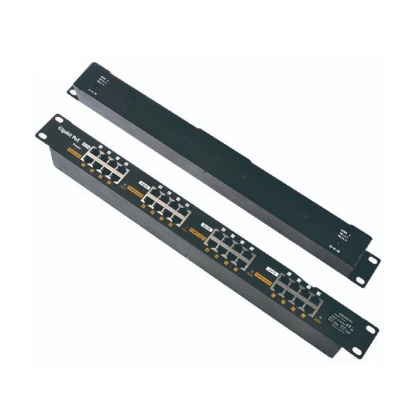 Poe World 16 Port Gigabit Passive Poe Mode A B 4 Wire Injector – Simply ...