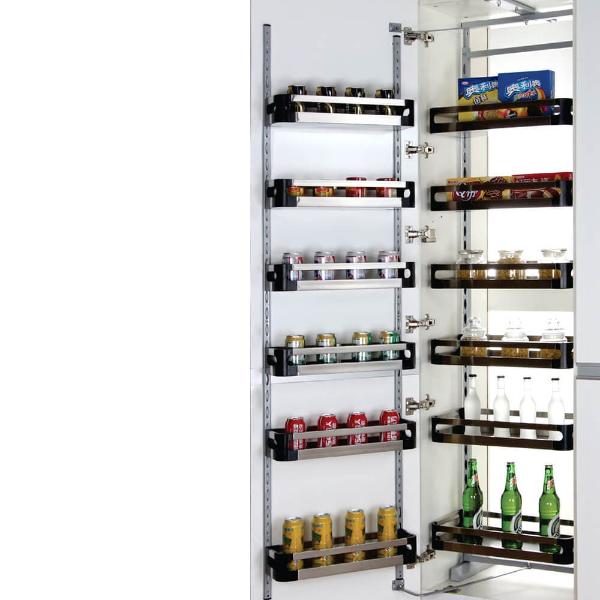 Chef Open Out Tandem Pantry 600mm Cabinet 1650mm-1950mm Adjustable Hei ...