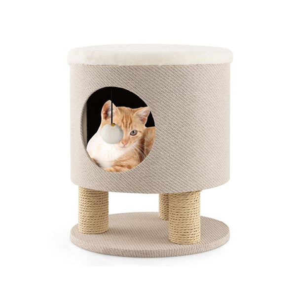 Cat Condo Stool Pet House Ottoman Bed For Indoor Cats – Simply Wholesale
