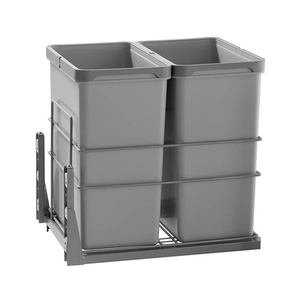 Simplex 56L Twin Slide Out Waste Bin 450Mm Cabinet Bottom Mounted ...