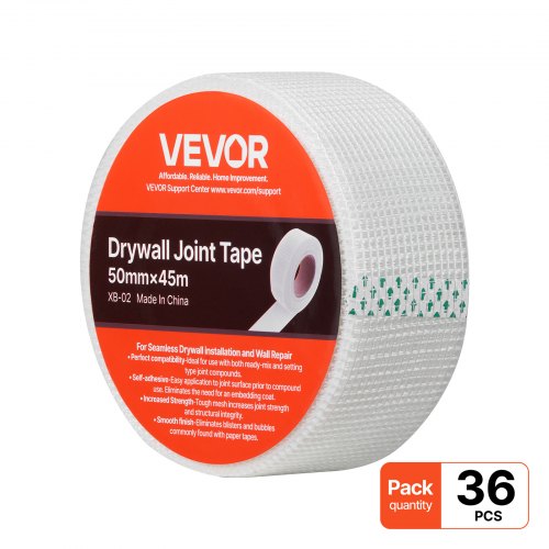 36 Rolls 45m x 50mm Self-Adhesive Fiberglass Drywall Mesh Tape – Simply ...