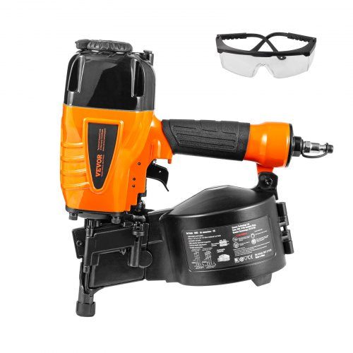 CN65 Coil Siding Nailer 32mm to 63mm 15 Degree Pneumatic Nail Gun ...