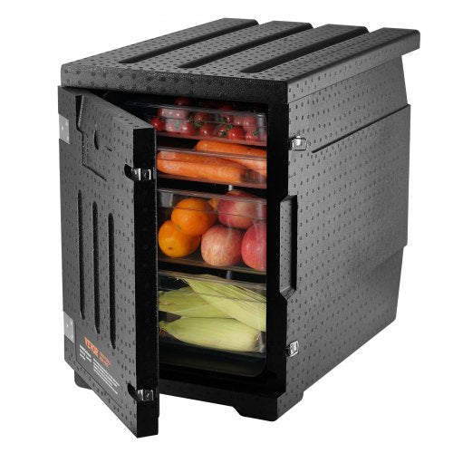 Insulated Food Pan Carrier, 90L Hot Box for Catering, LLDPE Food Box C ...