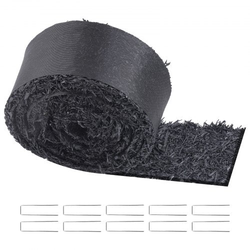 Rubber Mulch Roll for Landscaping 120 x 4.5in Rubber Mulch Mat Pathway ...