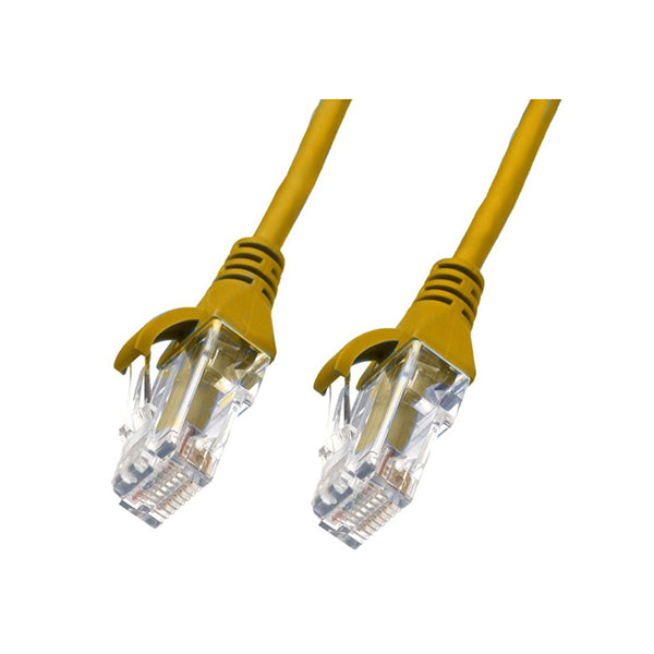 Pack Of 50 Cat 6 Ultra Thin Lszh Ethernet Network Yellow Cable – Simply ...