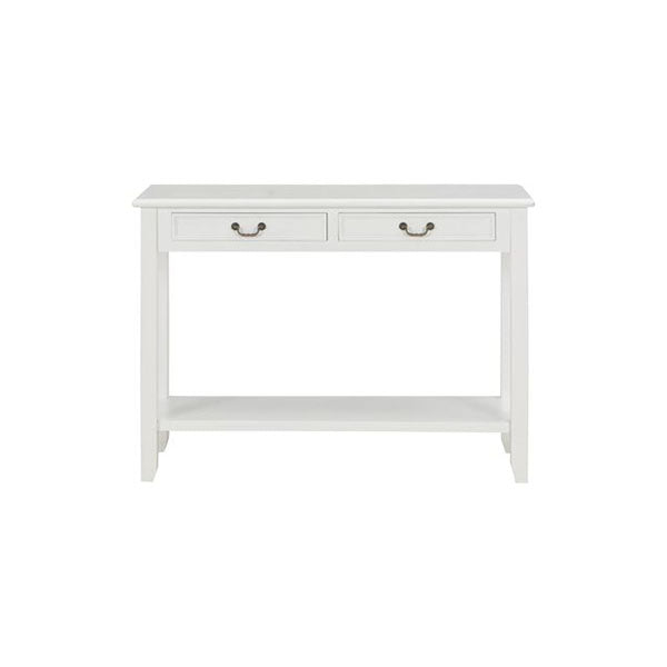 Console Table 110 X 35 X 80 Cm Wood White – Simply Wholesale