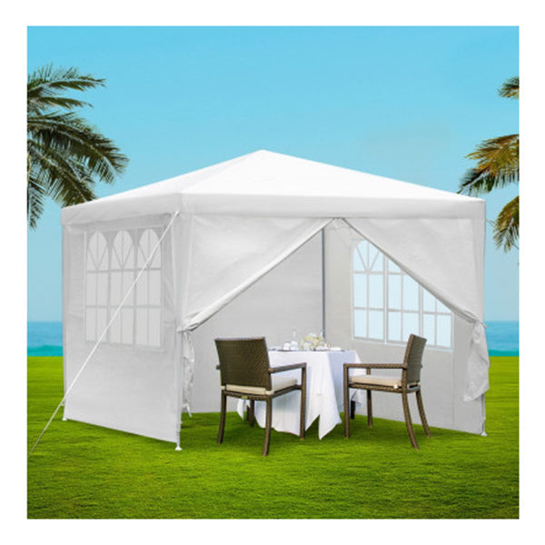 Gazebo 3X3 Outdoor Marquee Wedding Party Camping Tent 4 Wall Panels ...