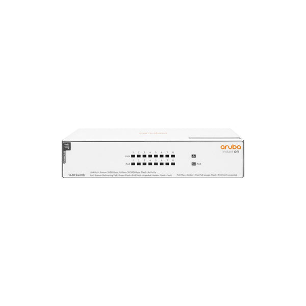 HPE Aruba Instant On 1430 8 Ports Ethernet Switch – Simply Wholesale