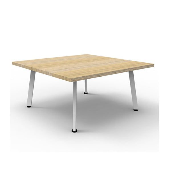 Serenity Coffee Table Square In White Satin Natural Oak 900Mm X 900Mm ...