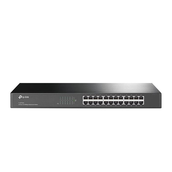 TP Link Tl Sf1024 24 Port Unmanaged 10 100M Rackmount Ethernet Switch ...