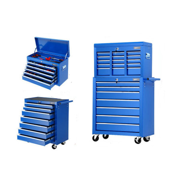 Tool Chest And Trolley Box Cabinet 16 Drawers Storage – Simply Wholesale