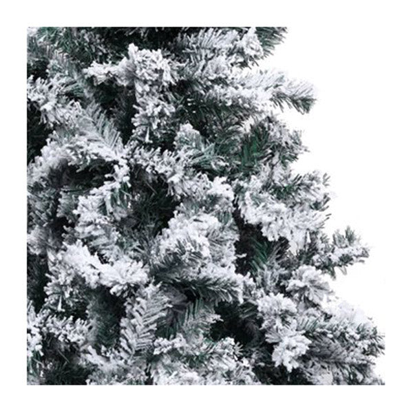 Artificial Christmas Tree With Flocked Snow Green 210 Cm Pvc – Simply ...
