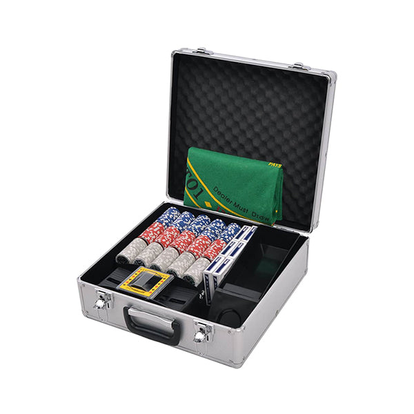 Combine Poker Blackjack Set With 600 Laser Chips Aluminium – Simply ...
